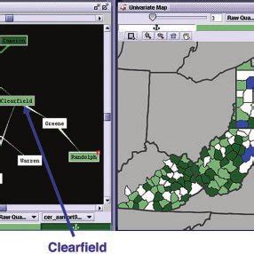 Attribute Space Graph Left And Linked Map Right The Attribute Download Scientific Diagram