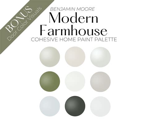 Modern Farmhouse Color Palette Benjamin Moore Professional Etsy Color Hot Sex Picture