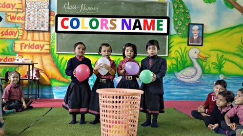 Colour Activity Class Nursery Learn Colour Name Youtube