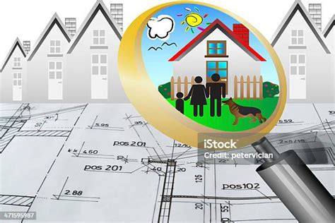아키텍처 계획 청사진 부동산 컨셉입니다 행복함 부품군 꿈에 Diy에 대한 스톡 사진 및 기타 이미지 Diy 가족 건설 산업 Istock