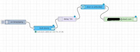 Home Assistant I Am Trying To Make A Node Red Flow That Locks Doors