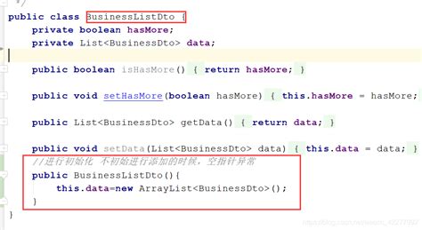 Java 有个对象的属性是list 添加数据，报空指针异常对象中的list空指针 Csdn博客