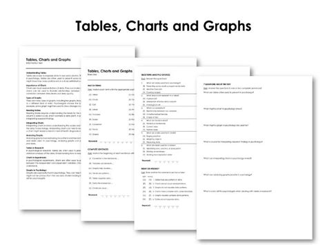 tables charts and graphs teaching resources