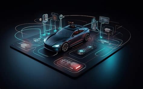 Premium Photo Connected Car Empowered Onboard Systems And Apps Ai