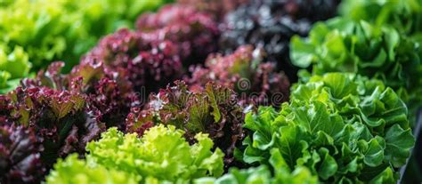 Lush Lettuce Patch In Garden Stock Image Image Of Leafy Greenery