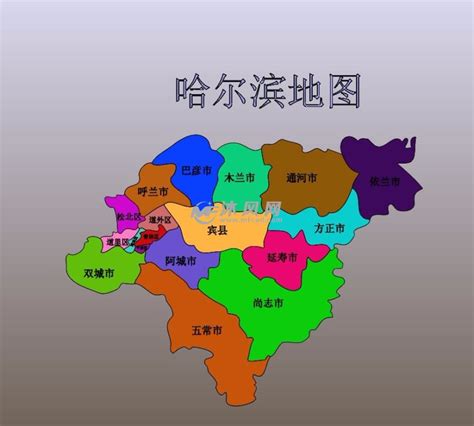 哈尔滨市地图高清版 哈尔滨市各区划分地图 伤感说说吧