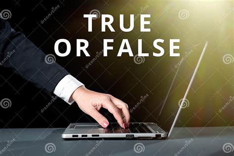 Conceptual Caption True Or False Business Idea Decide Between A Fact Or Telling A Lie Doubt