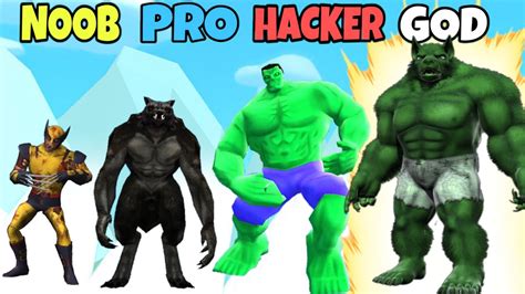 NOOB Vs PRO Vs HACKER Vs GOD In Wolve Run YouTube