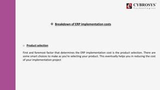 Erp Implementation Cost Analysis PPTX