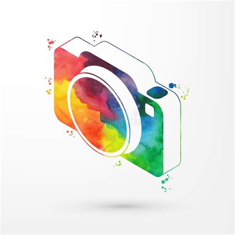 Vector Rainbow Watercolor Blobs Circle Frame Of Stock Vector Illustration Of Decoration