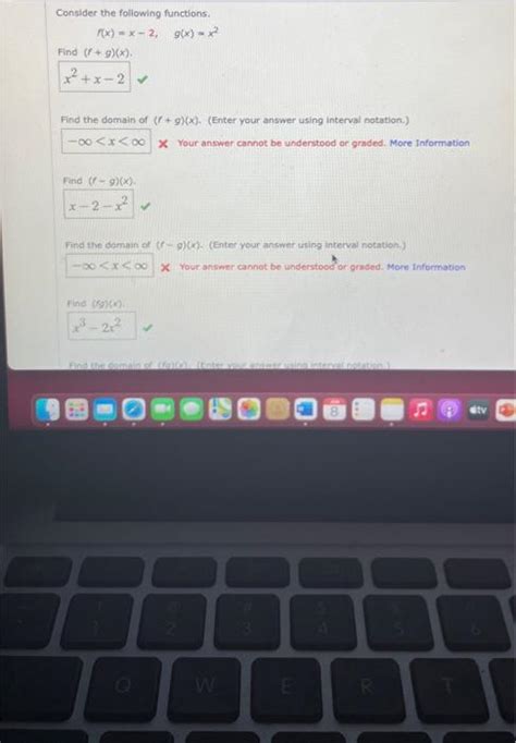 Solved Consider the following functions f x x g x x² Chegg com