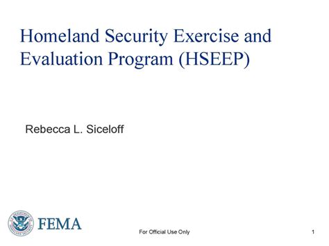 Homeland Security Exercise And Evaluation Program HSEEP Public Intelligence