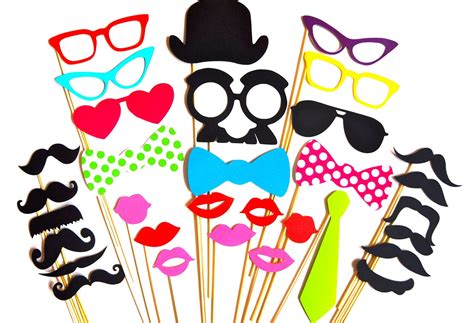 Sale Perfect Photo Booth Props 32 Piece Prop By Themanicmoose