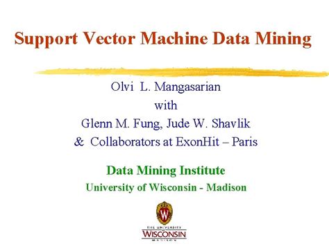 support vector machine data mining olvi l mangasarian
