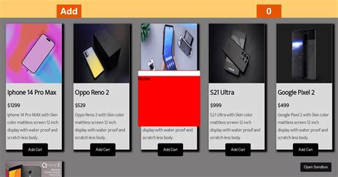 Ecommerce Codesandbox