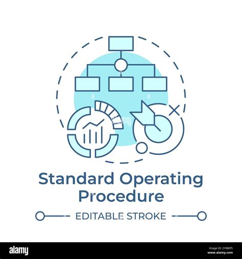 Standard Operating Procedure Soft Blue Concept Icon Stock Vector Image And Art Alamy