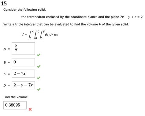 Solved Consider The Following Solid The Tetrahedron