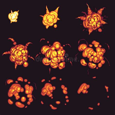 Explosion Animation Frames Explosion Cartoon Explosion Animation
