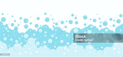 거품 비누 배경 만화 물 거품 목욕 패턴 샤워 테두리 소다 샴푸 세탁 비눗물 세탁 프레임 수중 탄산 음료 탄산 스플래시 푸른 부드러운 구름 벡터 그림 건강관리와 의술에 대한