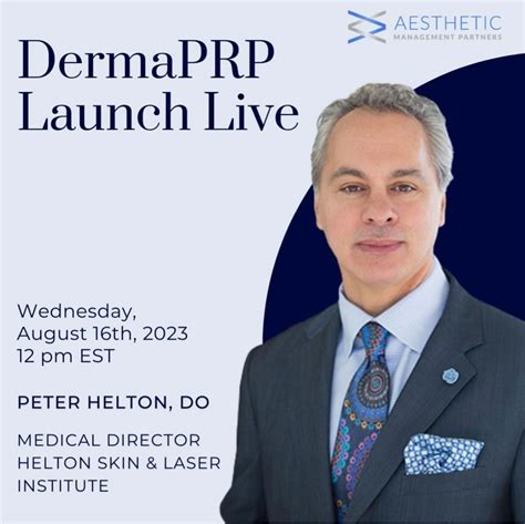 Michael Ross On Linkedin Join Us For Our Launch Cellenis® Derma Prp 🗓️ Save The Date For