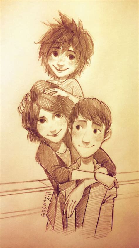 Aunt Cass Hiro And Tadashi Big Hero 6 Fan Art 38637280 Fanpop