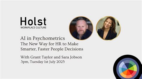 Hr Ai Psychometrics Smarter Faster More Human Decisions Holst