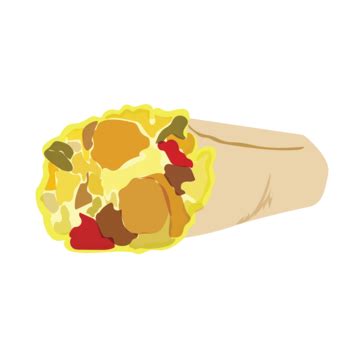 Breakfast Burrito Cartoon