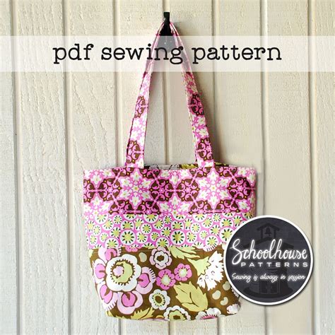 Patchwork Tote Bag PDF Sewing Pattern Perfect For Purse Or Diaper Bag INSTANT DOWNLOAD Etsy