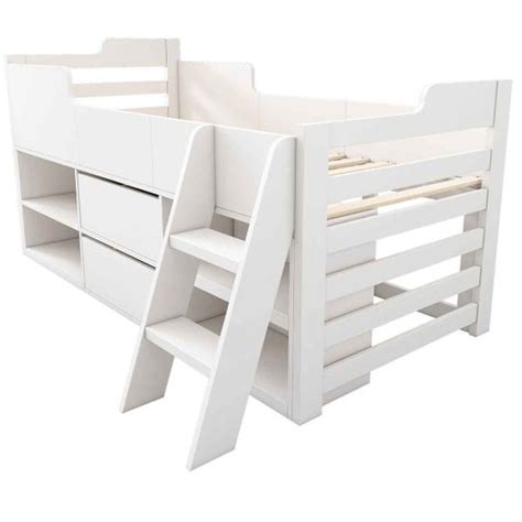 Abrihome 3ft Single Cabin Bed90 X 190 Cm Wooden Storage Bed With