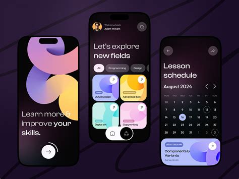 Online Education Mobile App By Anastasia Golovko On Dribbble