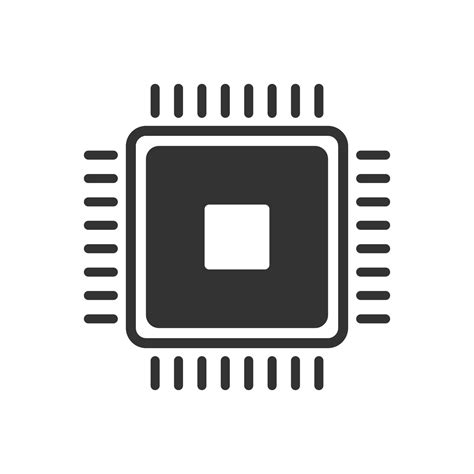 Processor Icon Microchip Symbol Sign Cpu Vector 34998639 Vector Art At Vecteezy