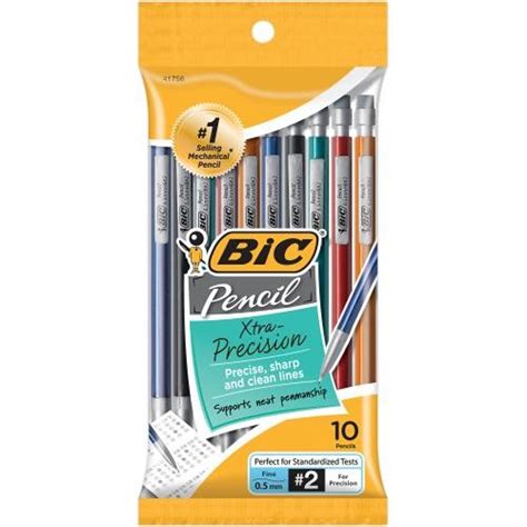 Bic Xtra Precision 0 5mm Pencil 10pk By Bic Usa Inc Kvcc Bookstore