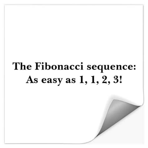 Easy Fibonacci Sequence Stickers Sold By Churn Reigning Sku 28651457 Printerval