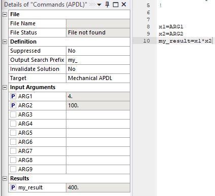 How To Write A Parameter In APDL Code Inside Workbench File Eng Tips