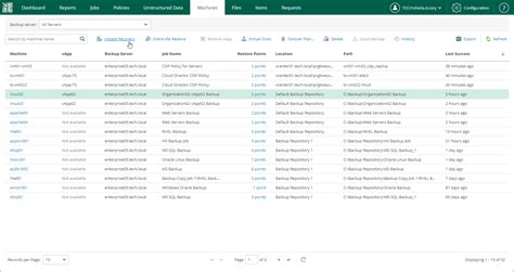 Step Launch Instant Recovery Wizard Veeam Backup Enterprise Manager Guide