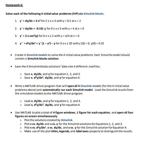 Solved Homework 6 Solve Each Of The Following 4 Initial