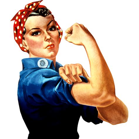 Rosie Riveter Vector Drawing Free Svg