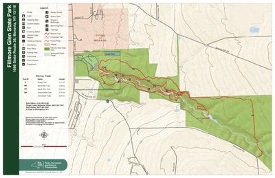 Fillmore Glen State Park Trail Map By New York State Parks Avenza Maps