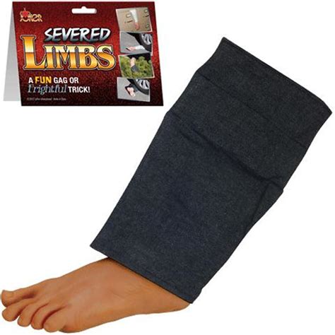 Surprising Fake Realistic Pants Leg And Foot Halloween Prop