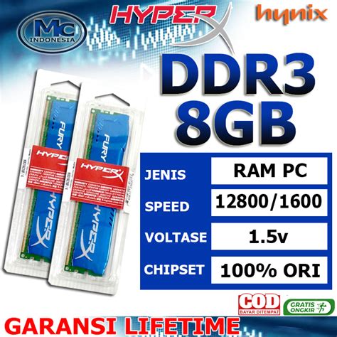 Jual Ram Pc Ddr3 8gb Pc 12800 Memory Ram Pc Komputer Shopee Indonesia