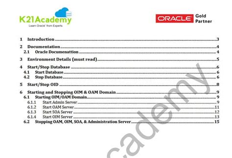 Oracle Access Manager Training Step By Step Activity Guide