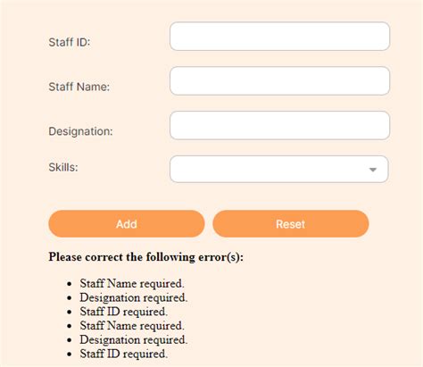 Validation How Do I Prevent The Same Set Of Error Messages From