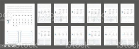 간단한 연도 2022년 달력 메모를위한 공간이있는 프랑스어 달력 벡터 템플릿입니다 0명에 대한 스톡 벡터 아트 및 기타 이미지 0명 12월 1월 Istock