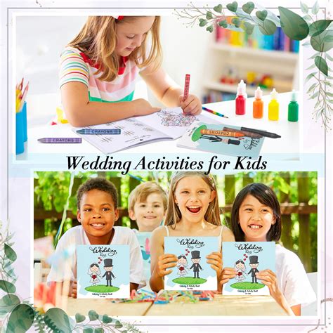 Tenceur 12 Set Wedding Activities Include Coloring Book
