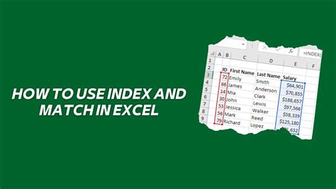 Mastering Advanced Lookups In Excel A Guide On How To Use Index And Match In Excel Earn And Excel