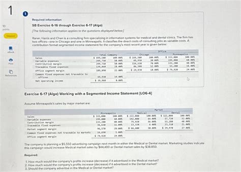 solved required information sb exercise 6 16 through
