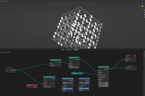 Geometry Nodes How To Simulate Rotation Achieved With Distribute Points On Face When Using A
