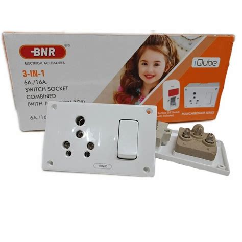 16a Switch Socket Combine Polycarbonate At ₹ 85 Piece In Vasai Id 2850393736962