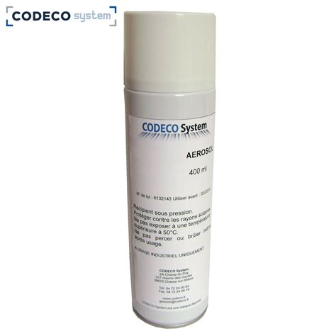Compatible Markem Imaje ® C728 Solvant Spray 400ml Codeco System