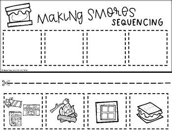 Smores Sequencing Craft Worksheets Summer Fall Sequencing TPT